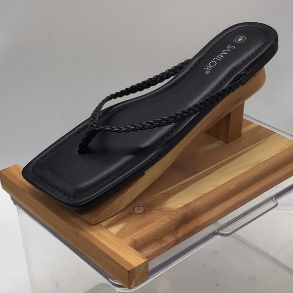 Shoes | 312 Bundle Deal Black Braided Thong Sandal | Poshmark